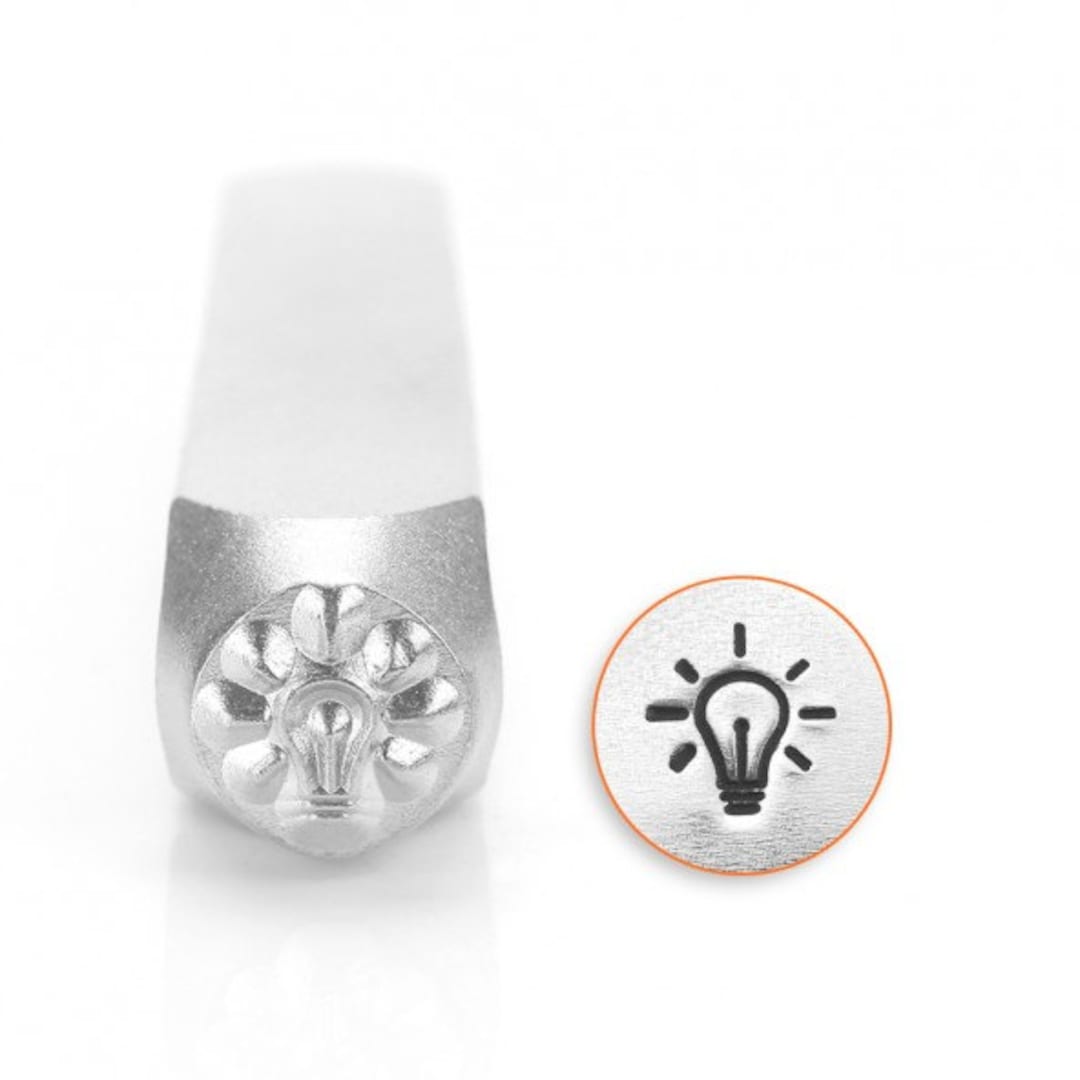 Impress Art 6mm Lightbulb Metal Design Stamp - Metal Stamp - Metal ...