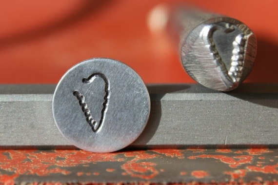 Left Angel Wing Metal Design Stamp Metal Stamp Metal Stamping and ...