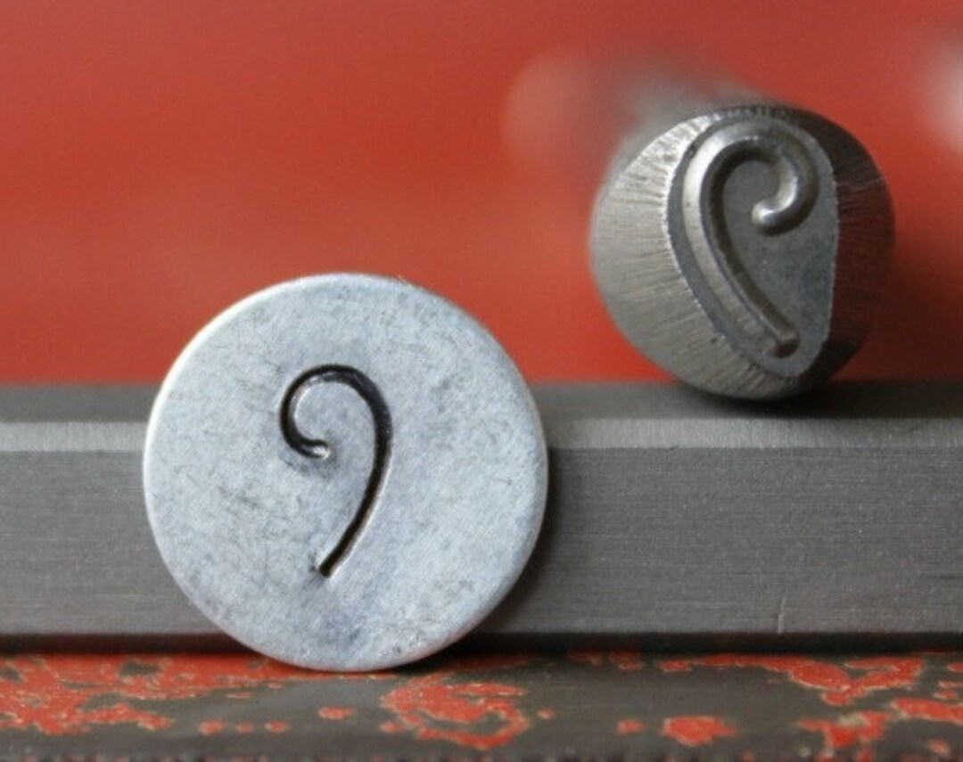 Left Swirl Metal Design Stamp - Metal Stamp - Metal Stamping and ...