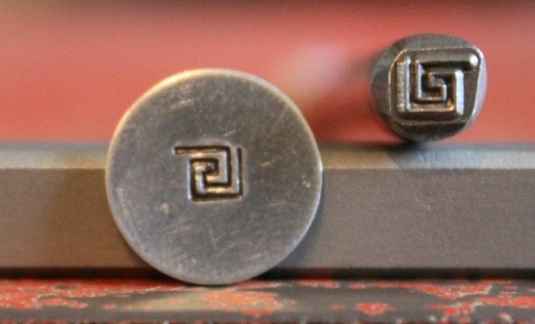 Maze Square Swirl Metal Design Stamp - Metal Stamp - Metal Stamping and ...