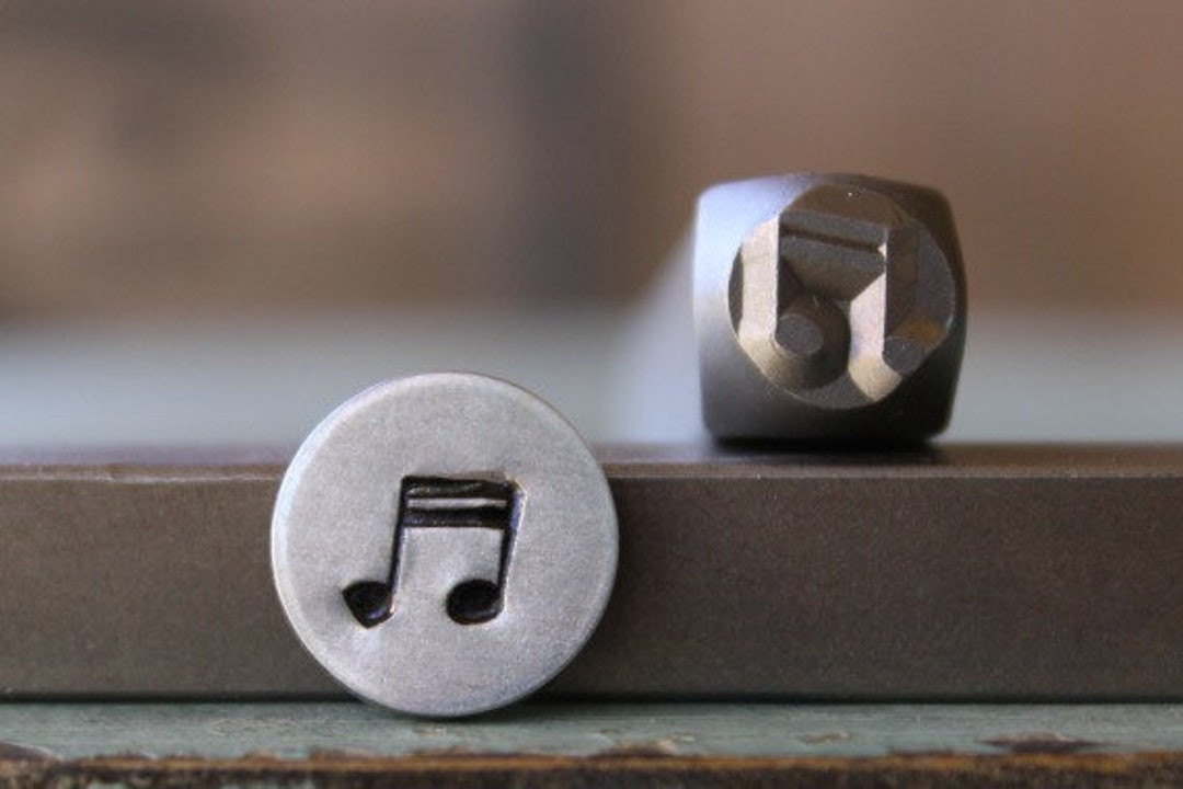 Supply Guy 6mm Double Bar Music Note Metal Design Stamp - Metal Stamp ...