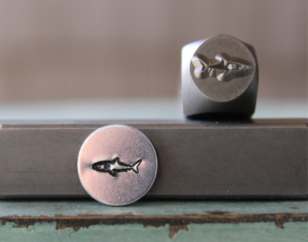 Brand New 8mm Mama Shark Metal Design Stamp Metal Stamp Metal Stamping ...