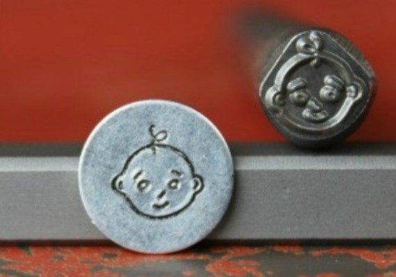 Baby Face Metal Design Stamp Metal Stamp Metal Stamping | Etsy
