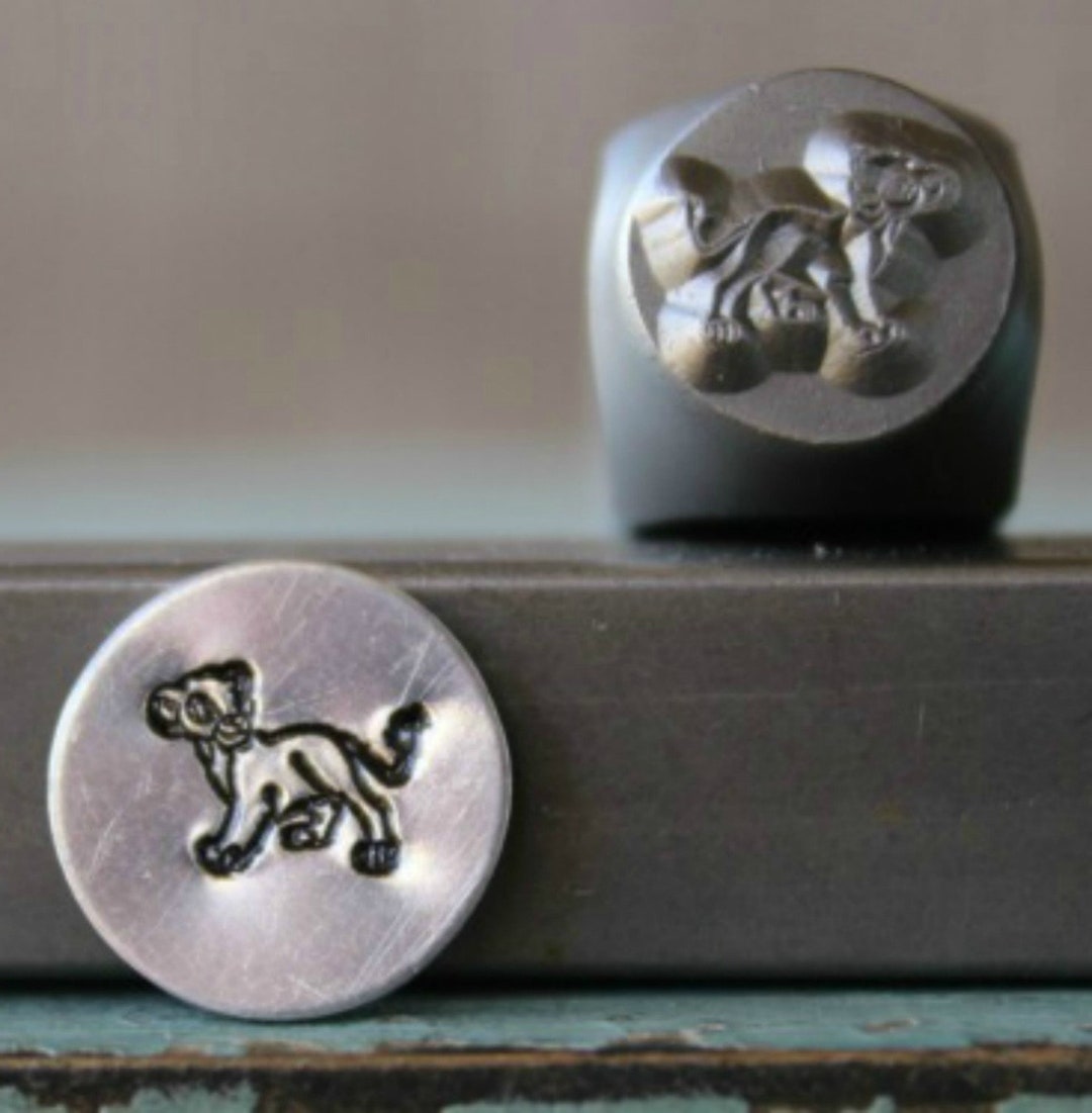 Supply Guy 8mm Lion Cub Metal Design Stamp - Metal Stamp - Metal ...