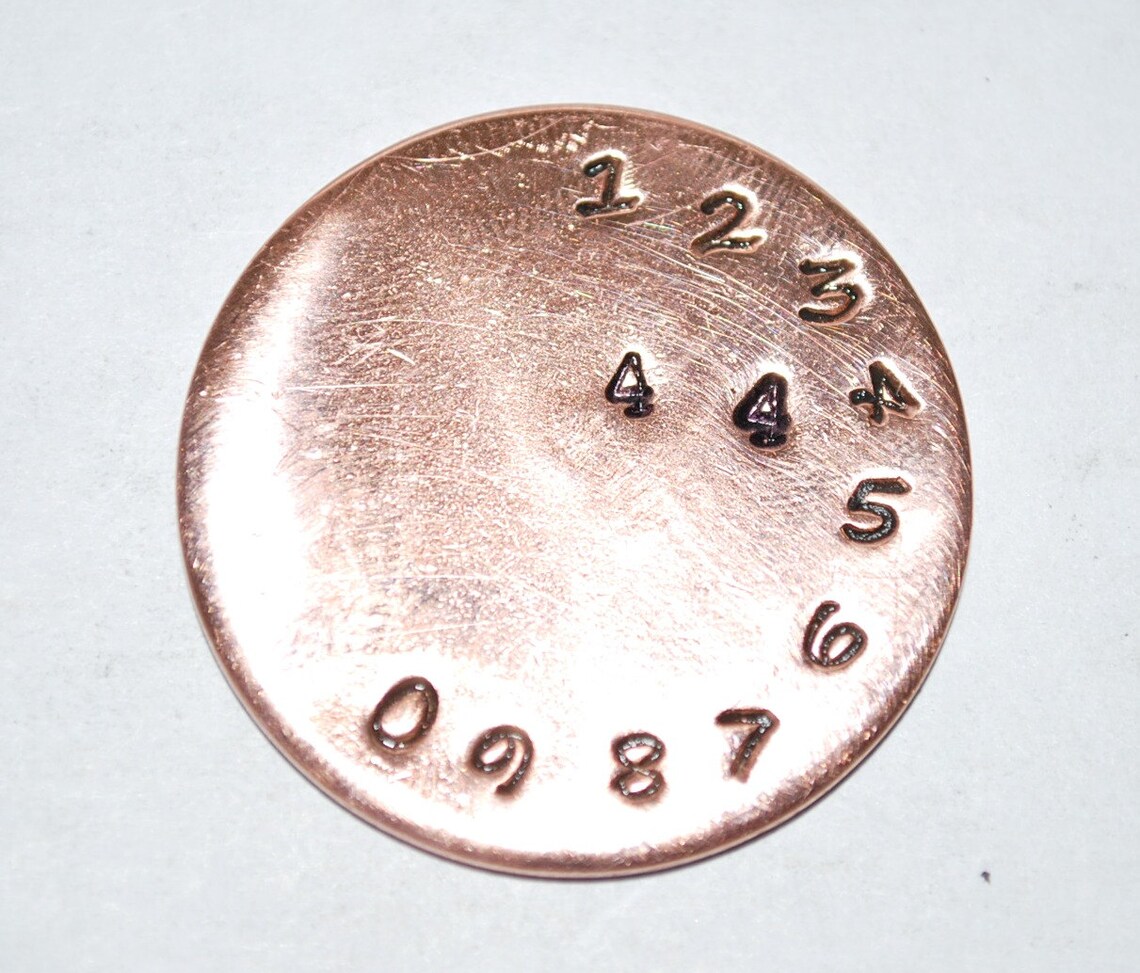 2mm Modern Font Metal Number Stamp Set - DIY Jewelry Making Metal ...