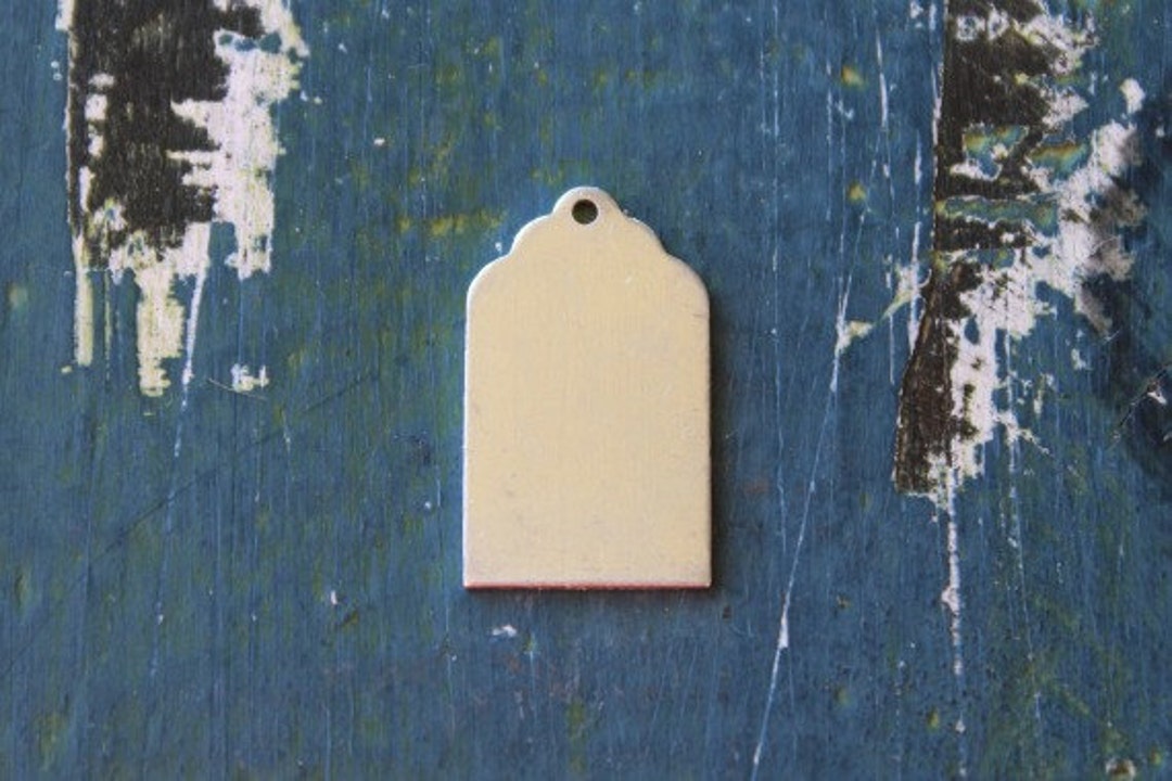 Aluminum Luggage Tag With Ring Stamping Blank - 7/8" Metal Stamping ...
