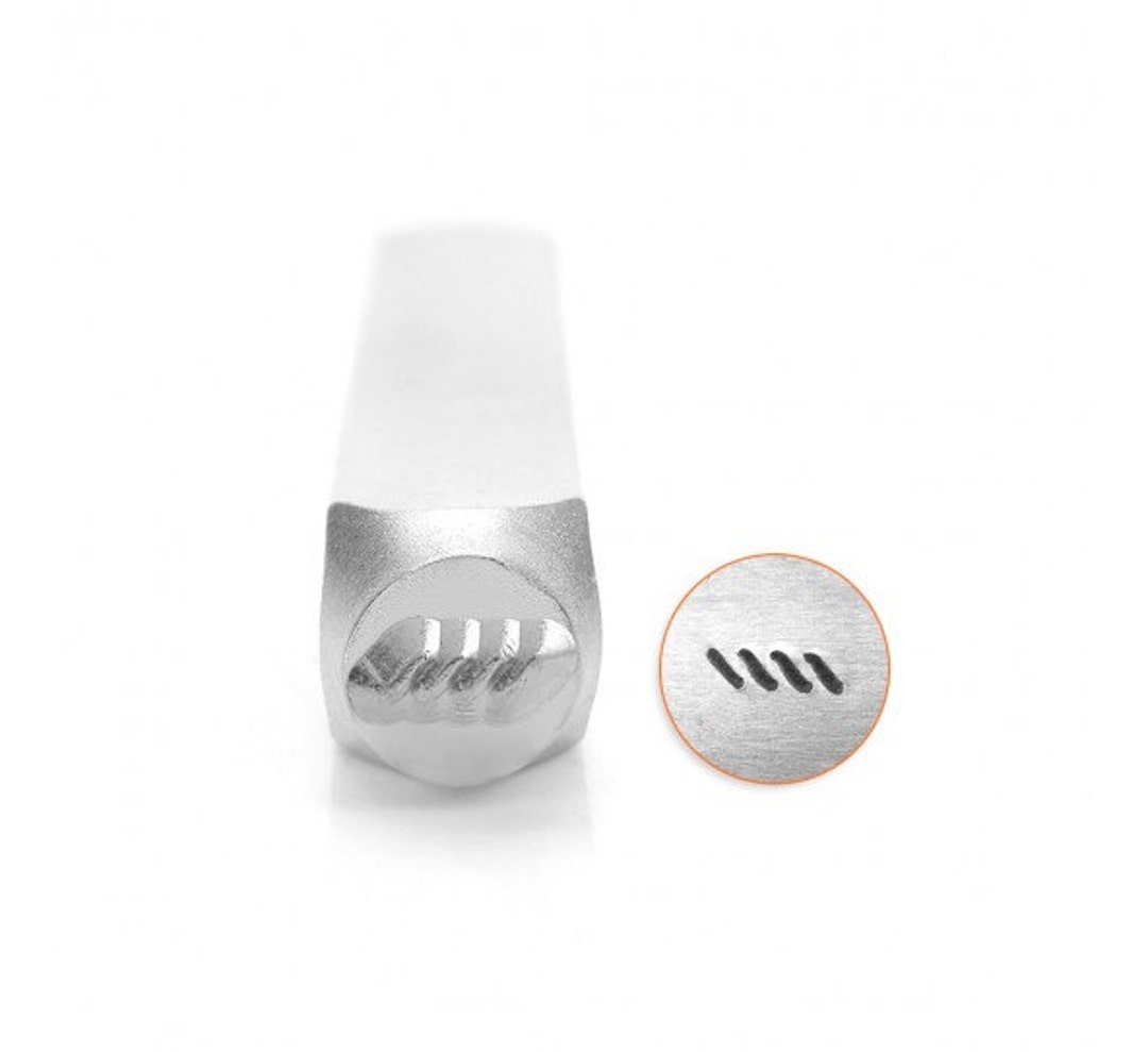 Impress Art 6mm Diagonal Lines Metal Design Stamp - Metal Stamp - Metal ...