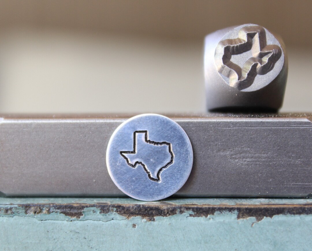 8mm Texas US State DIY Jewelry Making Metal Design Stamp - Stamping Kit ...