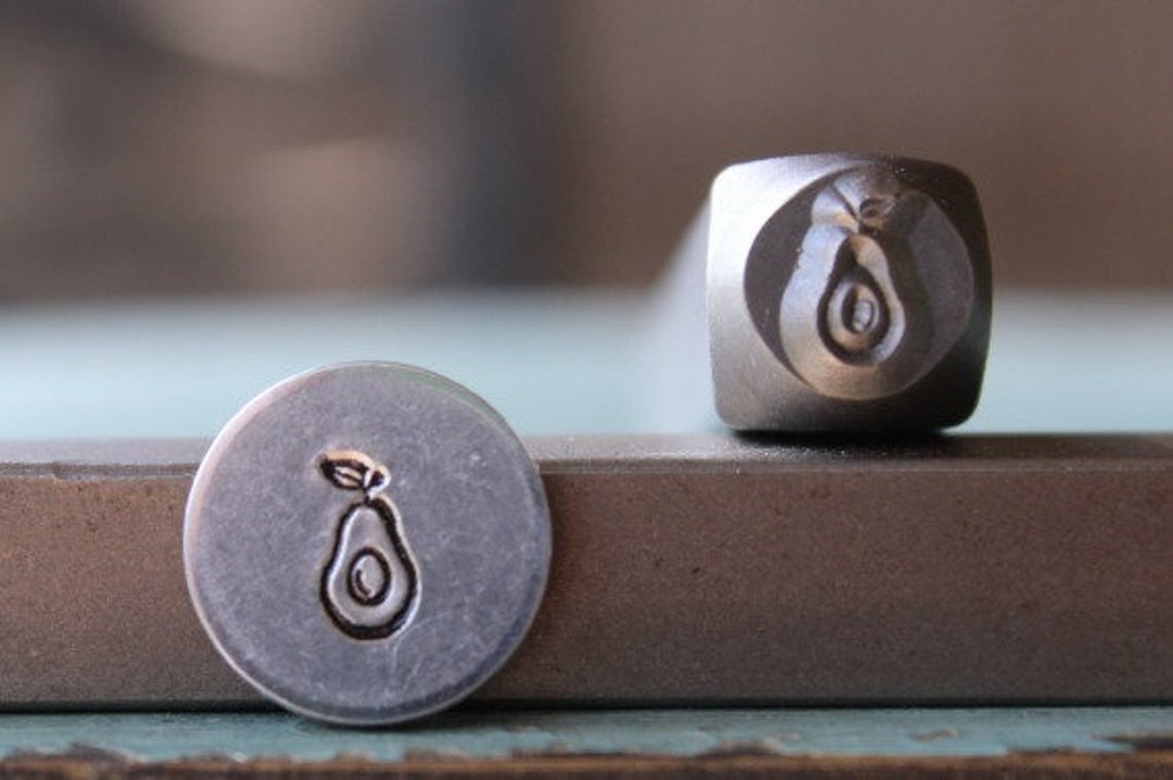 Supply Guy 6mm Avocado Metal Design Stamp - Metal Stamp - Metal ...