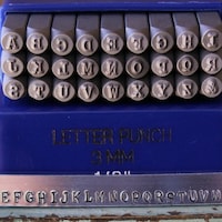 2mm Verona Font Alphabet Lowercase Metal Stamp Set - DIY Jewelry Making ...