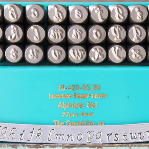 Metal Letter Stamp Set Jeanie Lowercase With - Etsy
