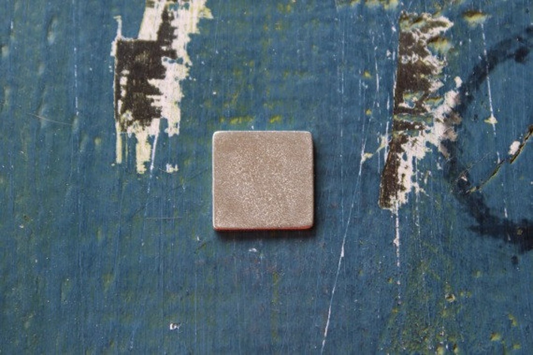 5/8" Pewter Square Stamping Blank- Square Blank- 1 per Pack - 5/8" X 5/ ...