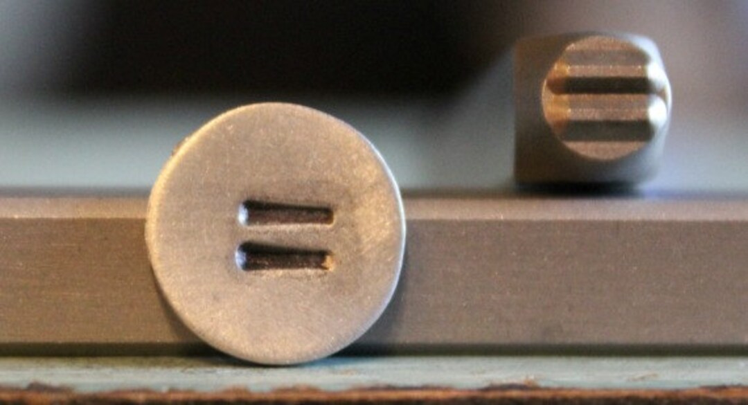 4mm Equal Sign Metal Design Stamp Metal Stamp Metal Stamping and ...