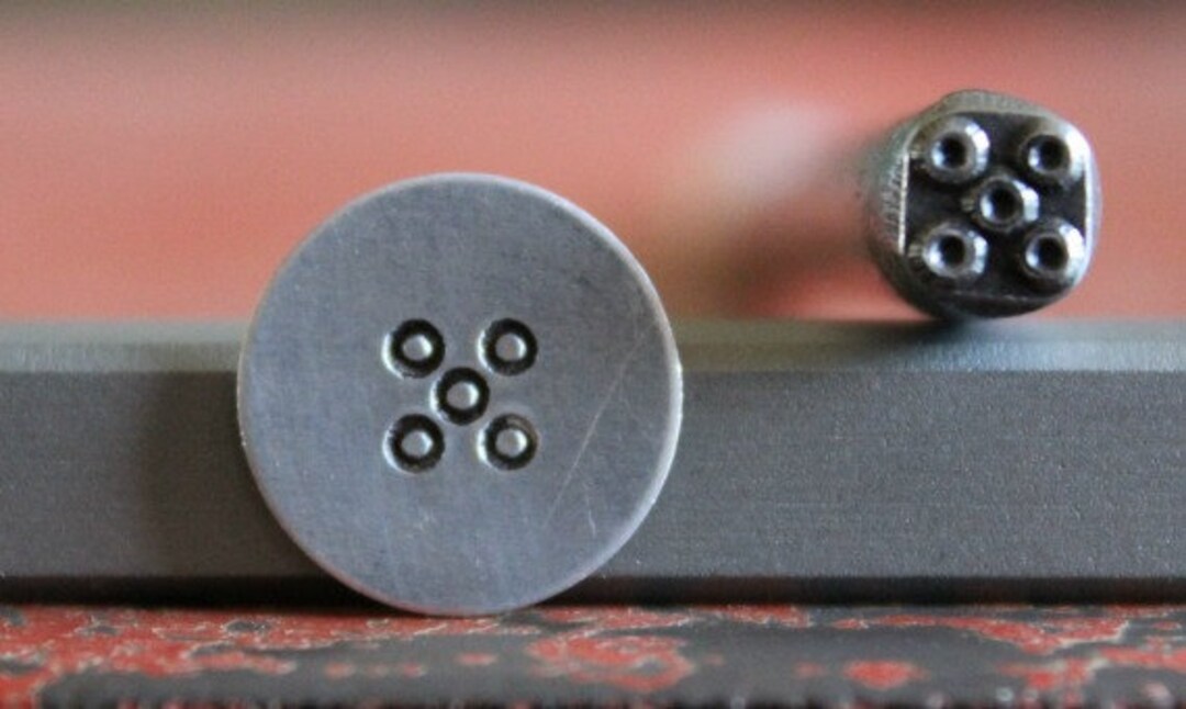 Border Pattern With Circles Metal Design Stamp - Metal Stamp - Metal ...