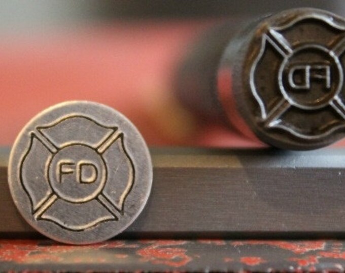Advantage Series Fire Fighter Shield Metal Design Stamp-made in the Usa ...