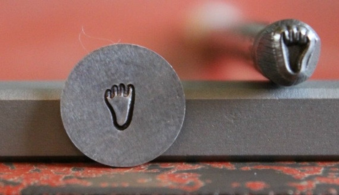 Foot Metal Design Stamp - Metal Stamp - Metal Stamping and Jewelry Tool ...