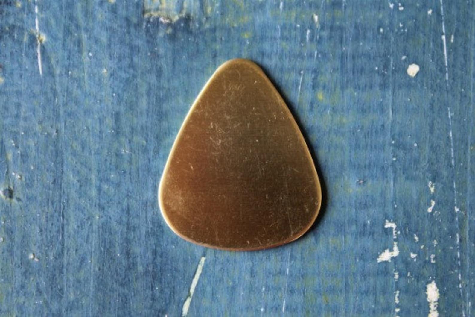 10 Deburred choose Your Metal 31mm X 26mm Guitar Pick | Etsy