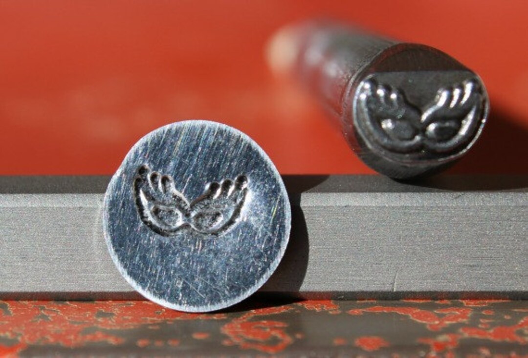 EXCLUSIVE Theater Mask Metal Design Stamp - Metal Stamp - Metal ...