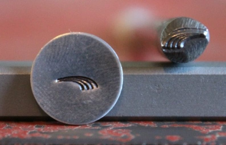 Right Wing Border Metal Design Stamp Metal Stamp Metal - Etsy