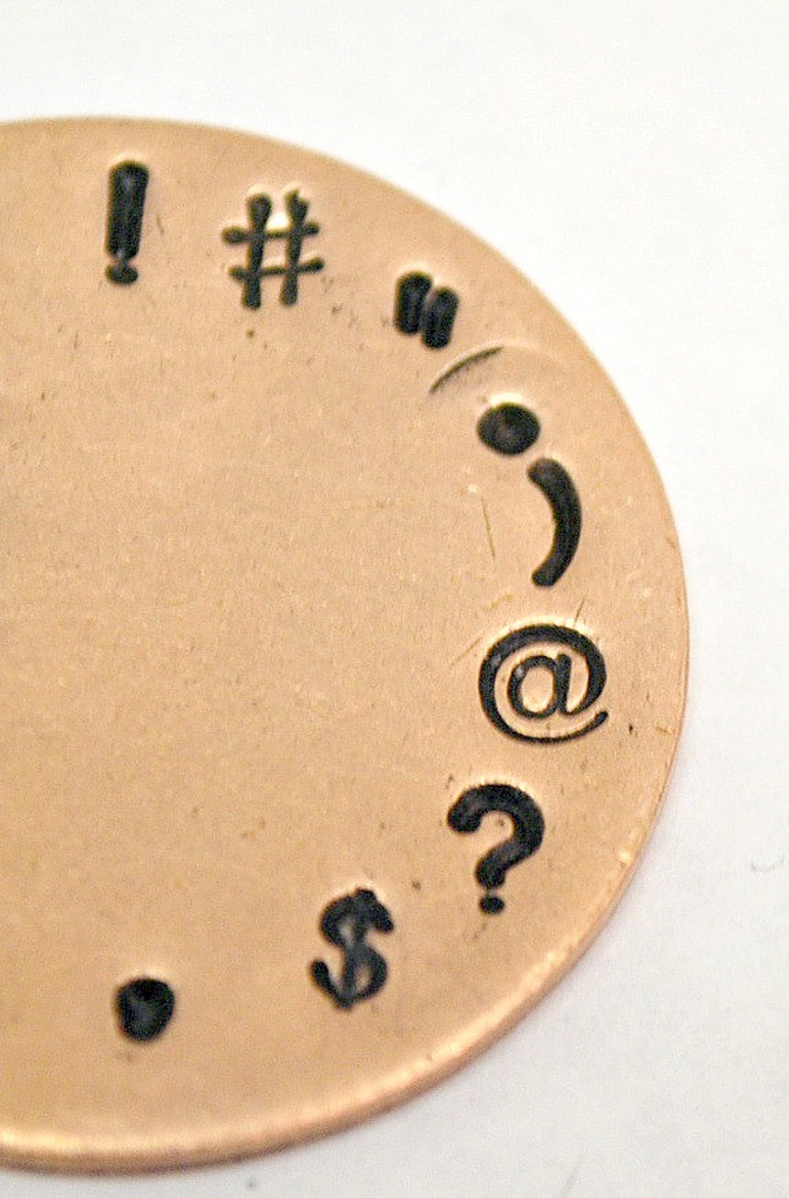 Punctuation Metal Stamp Set- 9 Piece- DIY Jewelry Making Metal Design ...