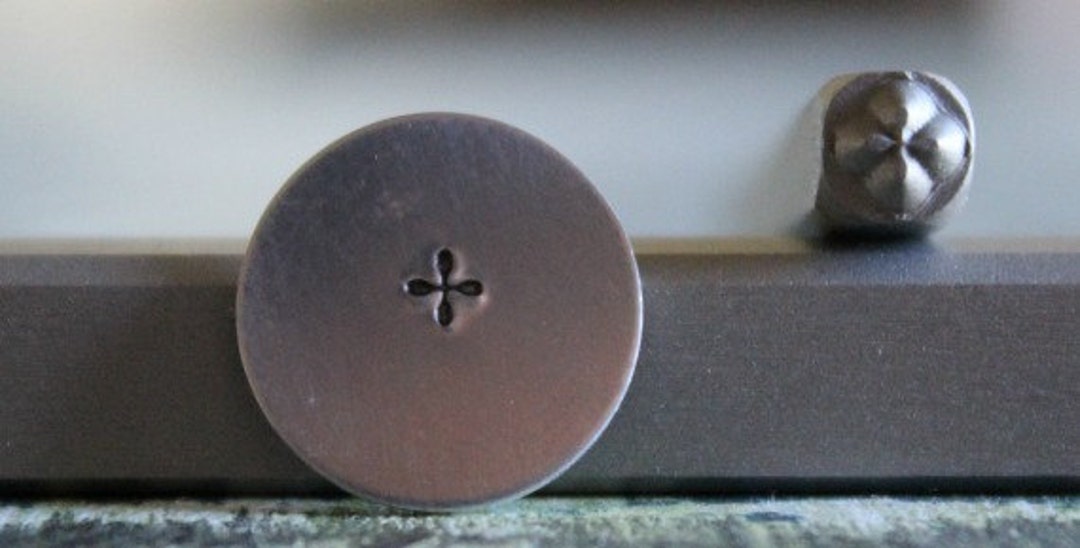 2.5mm Cross Star Metal Design Stamp - Metal Stamp - Metal Stamping and ...