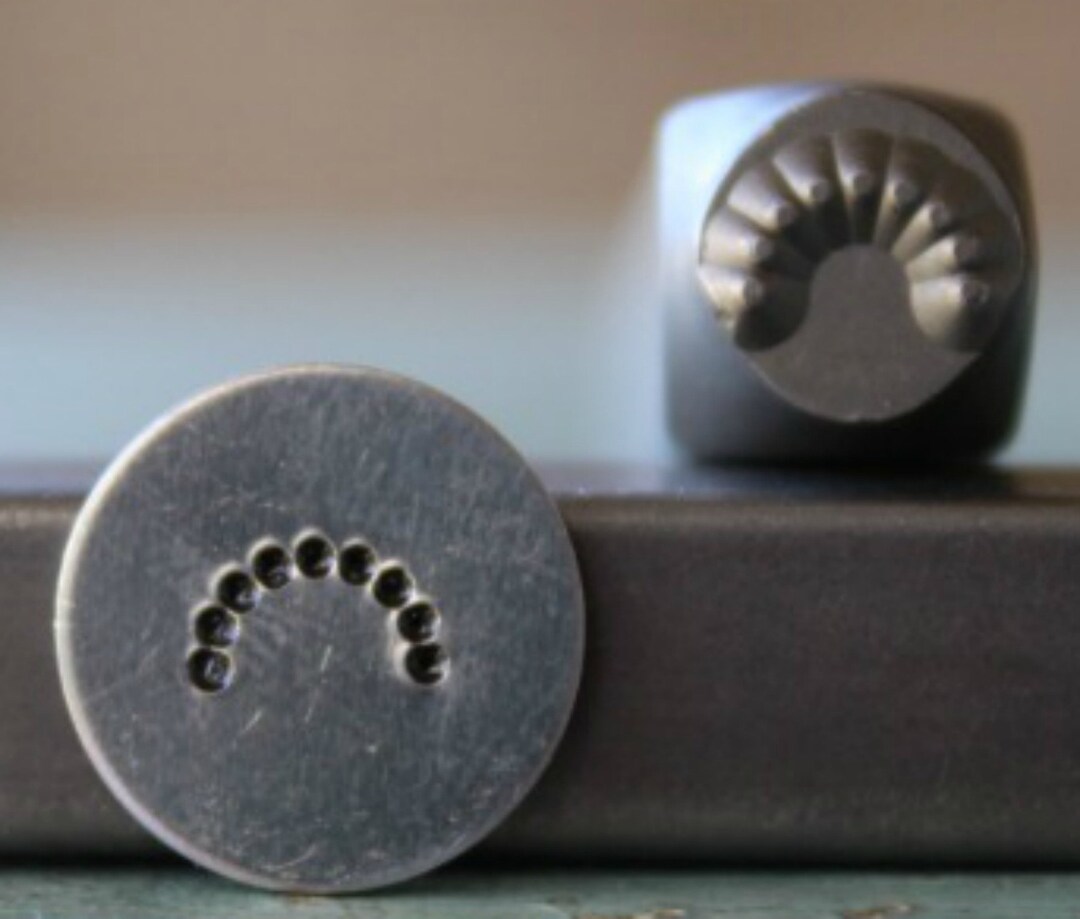 Supply Guy 6mm Half Circle Dots Metal Design Stamp - Metal Stamp ...