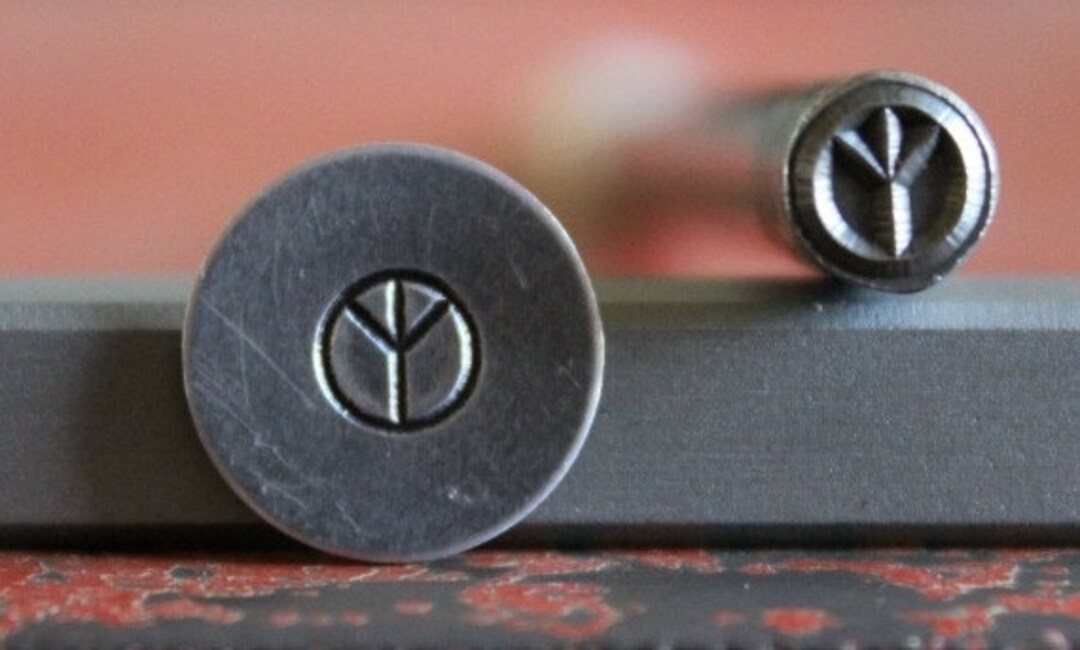 Peace Sign Metal Design Stamp - Metal Stamp - Metal Stamping and ...