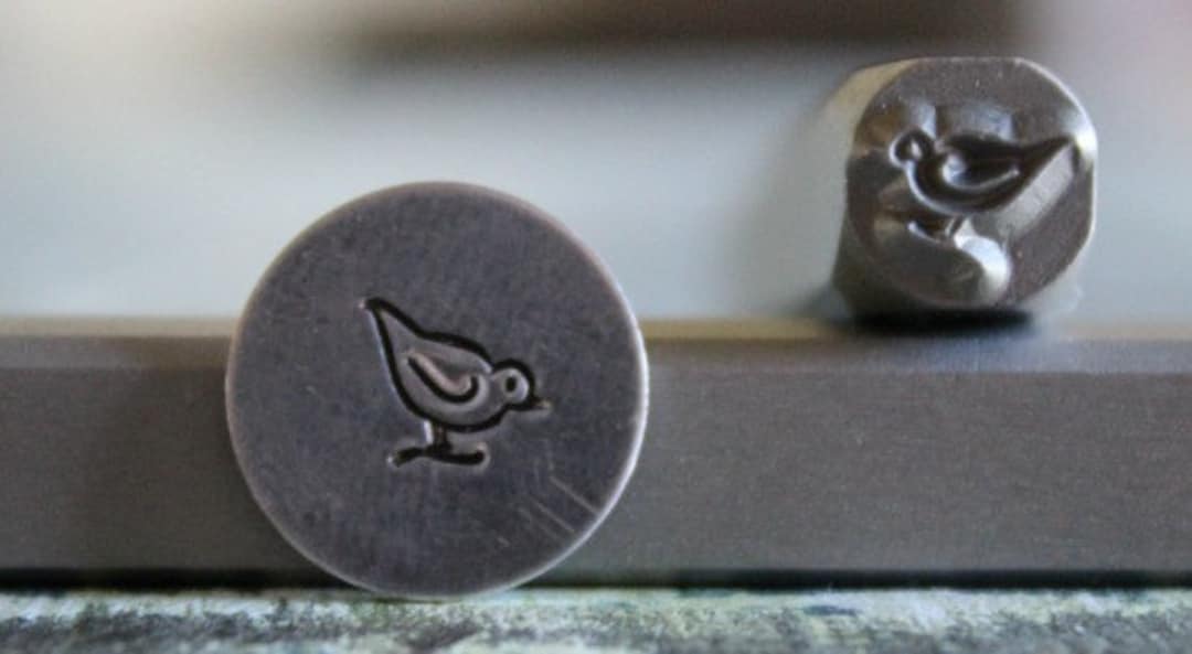 5mm Bird Metal Design Stamp - Metal Stamp - Metal Stamping and Jewelry ...