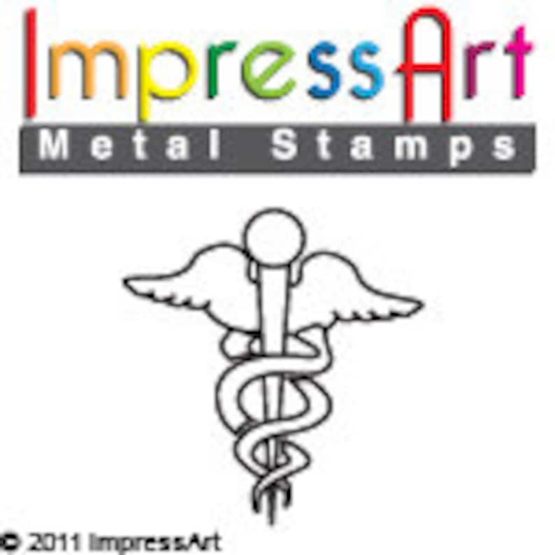 Impress Art 6mm Medical Sign DIY Jewelry Making Metal Design Stamp ...