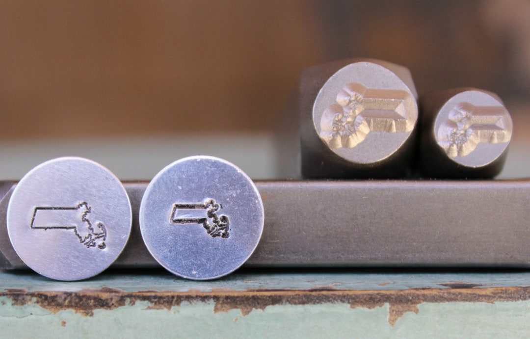 6mm and 8mm Massachusetts US State DIY Jewelry Making Metal Design 2 ...