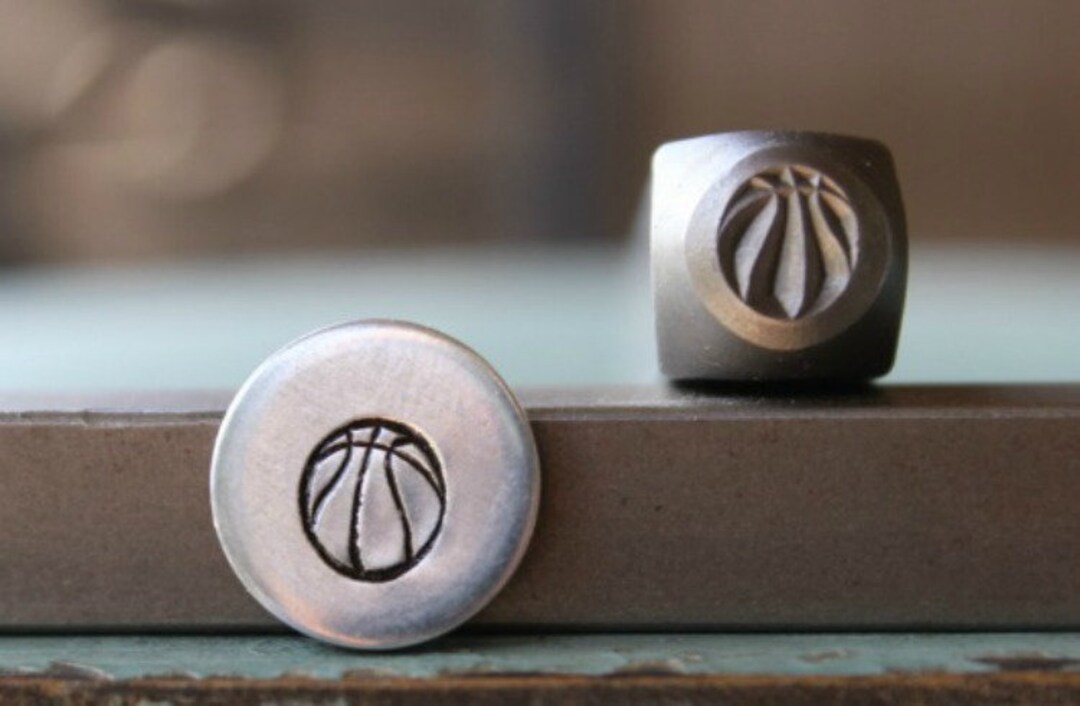 Supply Guy 6mm Basketball Sport Metal Design Stamp - Metal Stamp ...