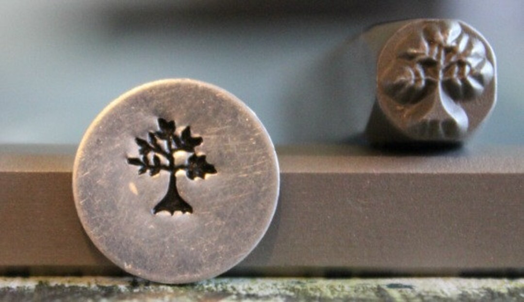 6mm Spring Tree Metal Design Stamp - Metal Stamp - Metal Stamping and ...