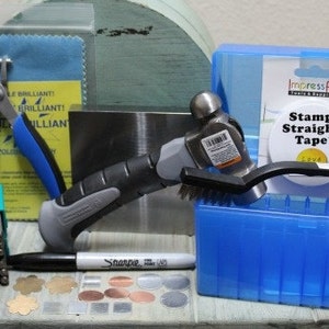 Metal Stamping Kit- Everything to Get Started Stamping- Stamps- Blanks ...