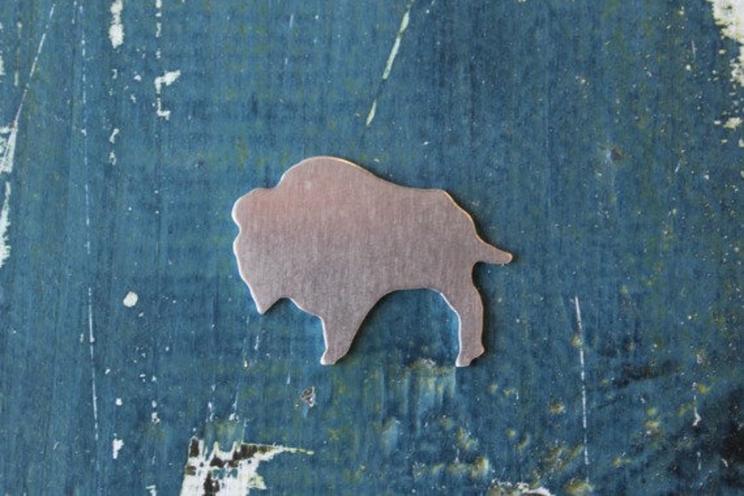 Aluminum Buffalo 18G Stamping Blank - 1 1/2" X 1 1/8" Thick Gauge ...