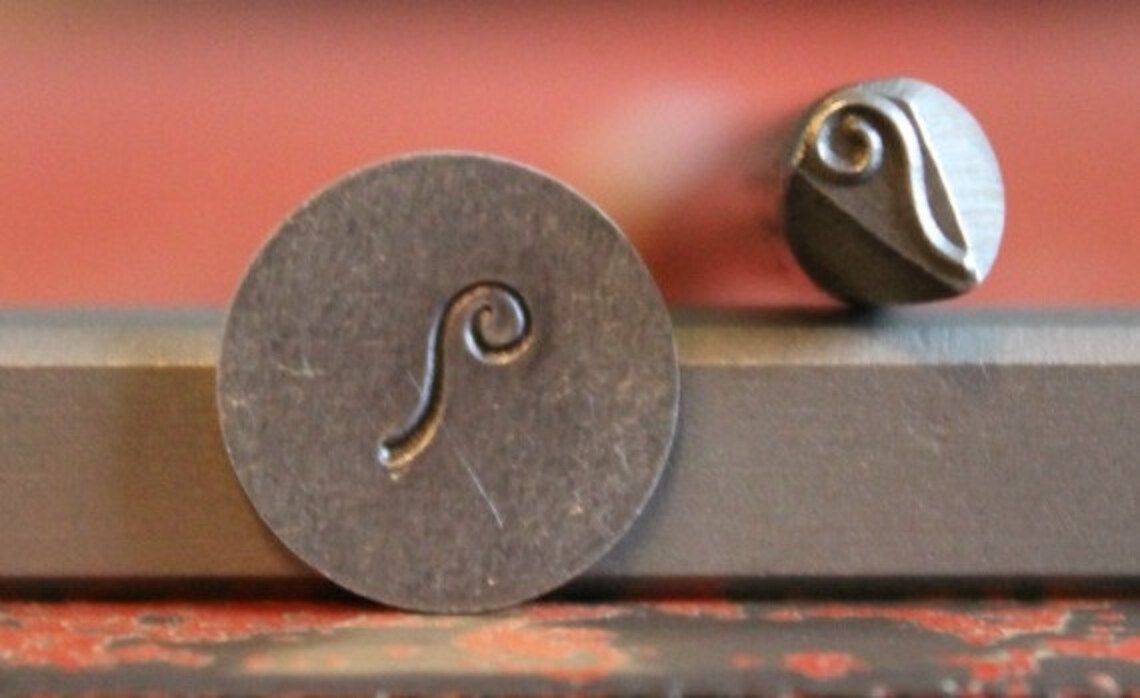 Swirl Metal Design Stamp Metal Stamp Metal Stamping and - Etsy