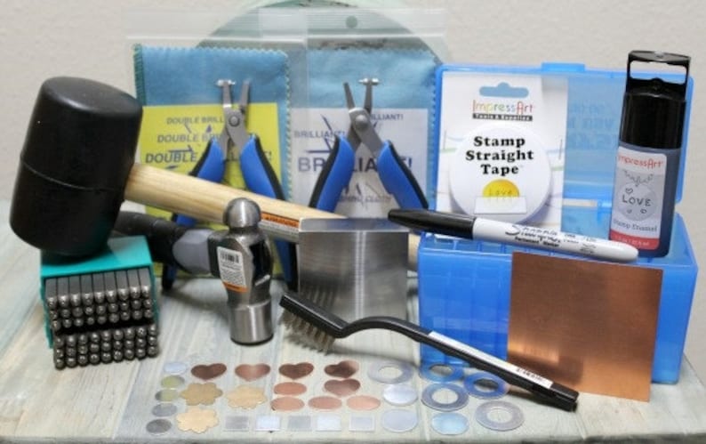 Deluxe Metal Stamping Kit Everything to Get Started Stamping - Etsy