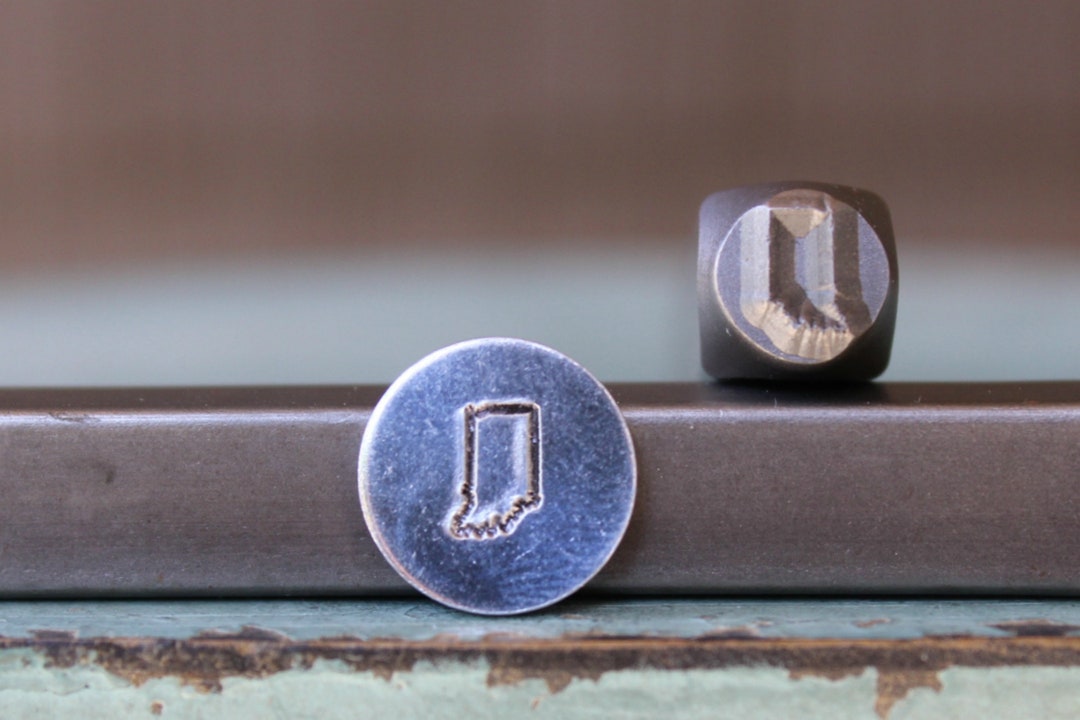 Supply Guy 6mm Indiana Metal Design Stamp - US State Metal Stamp ...