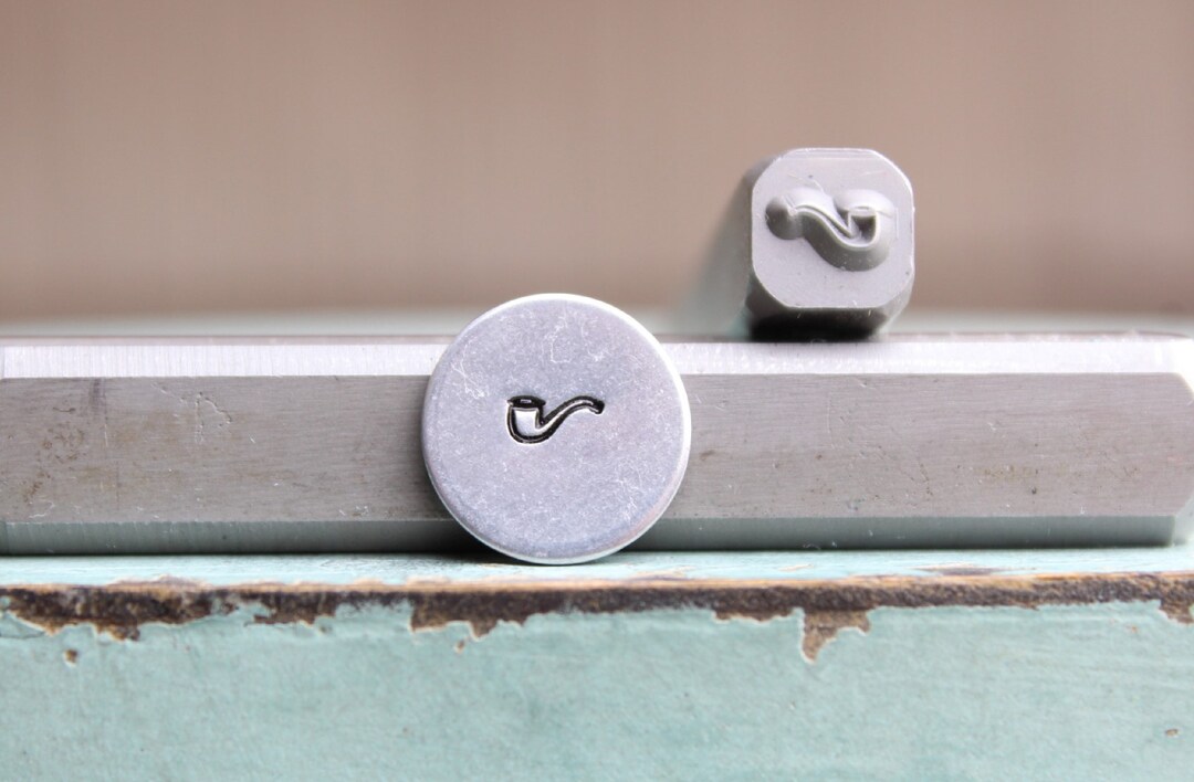 4.5mm Smoking Pipe Metal Design Stamp - Metal Stamp - Metal Stamping ...