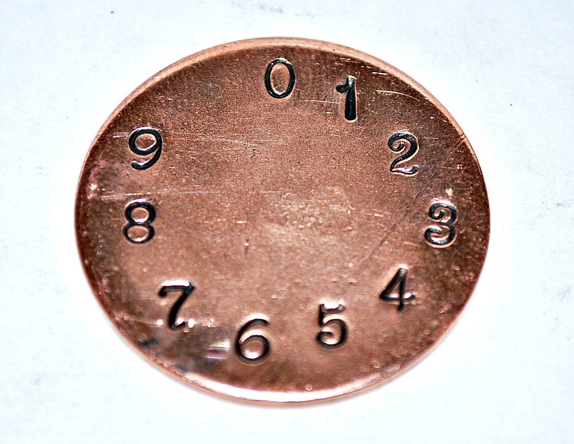 3mm Script Font Metal Number Stamp Set - DIY Jewelry Making Metal ...