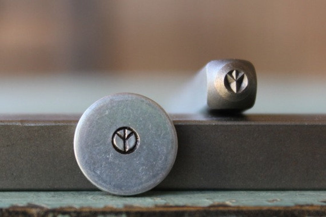 Supply Guy 3mm Peace Sign Metal Design Stamp Metal Stamp Metal Stamping ...