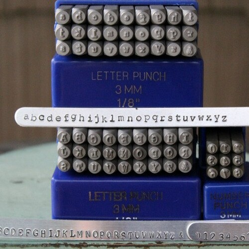 3mm Typewriter Font Metal Alphabet Letter Uppercase Set - Etsy