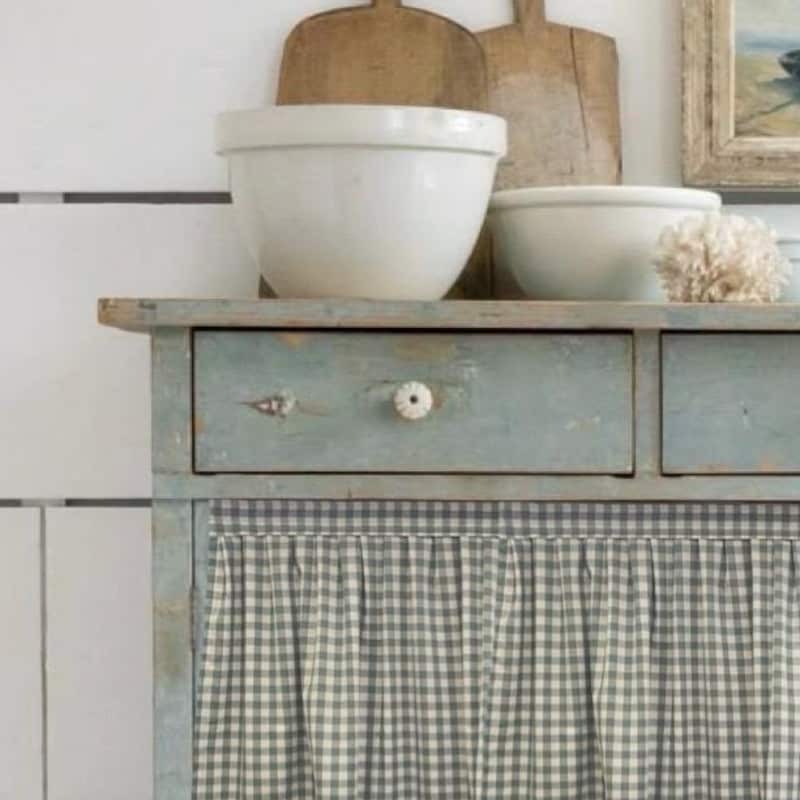 Cotton Cabinet Curtains - Etsy UK