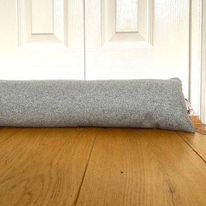 LONG DRAUGHT EXCLUDERS, Grey Draft Stopper, Door Snake, Draft Excluder ...