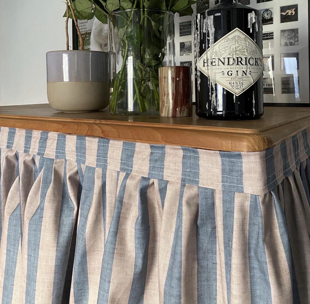 CUSTOM SINK Skirt, CUPBOARD Curtains Counter Valance, Kitchen Curtain ...