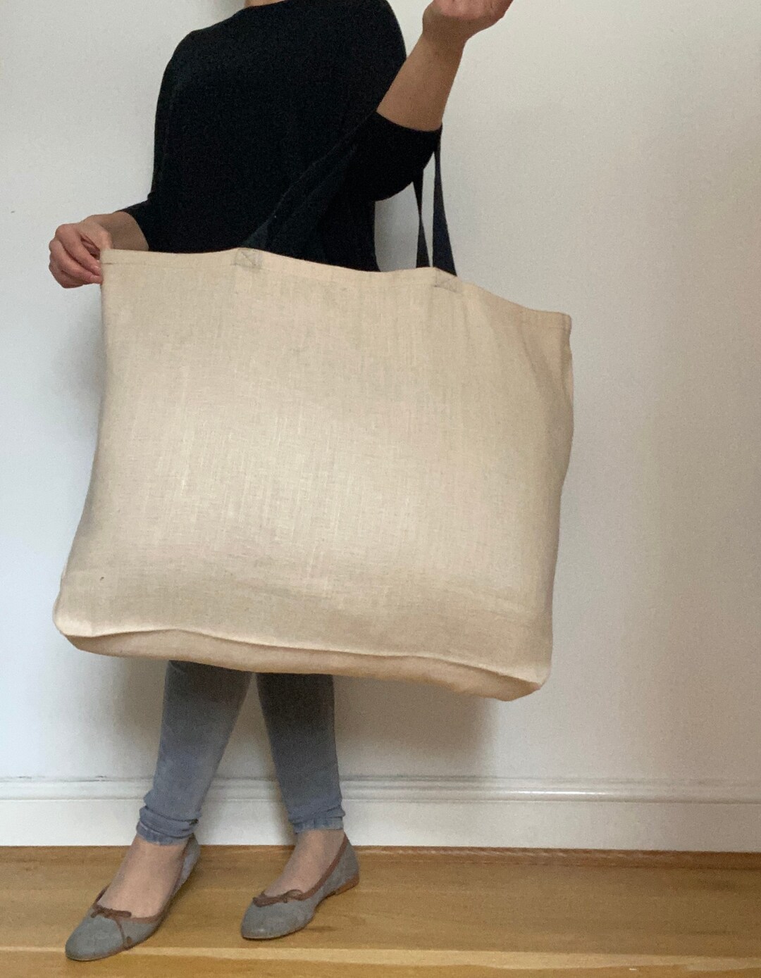 Extra Large Jute Beach Bag: Oversized Shopper Tote (72x48cm) - Etsy