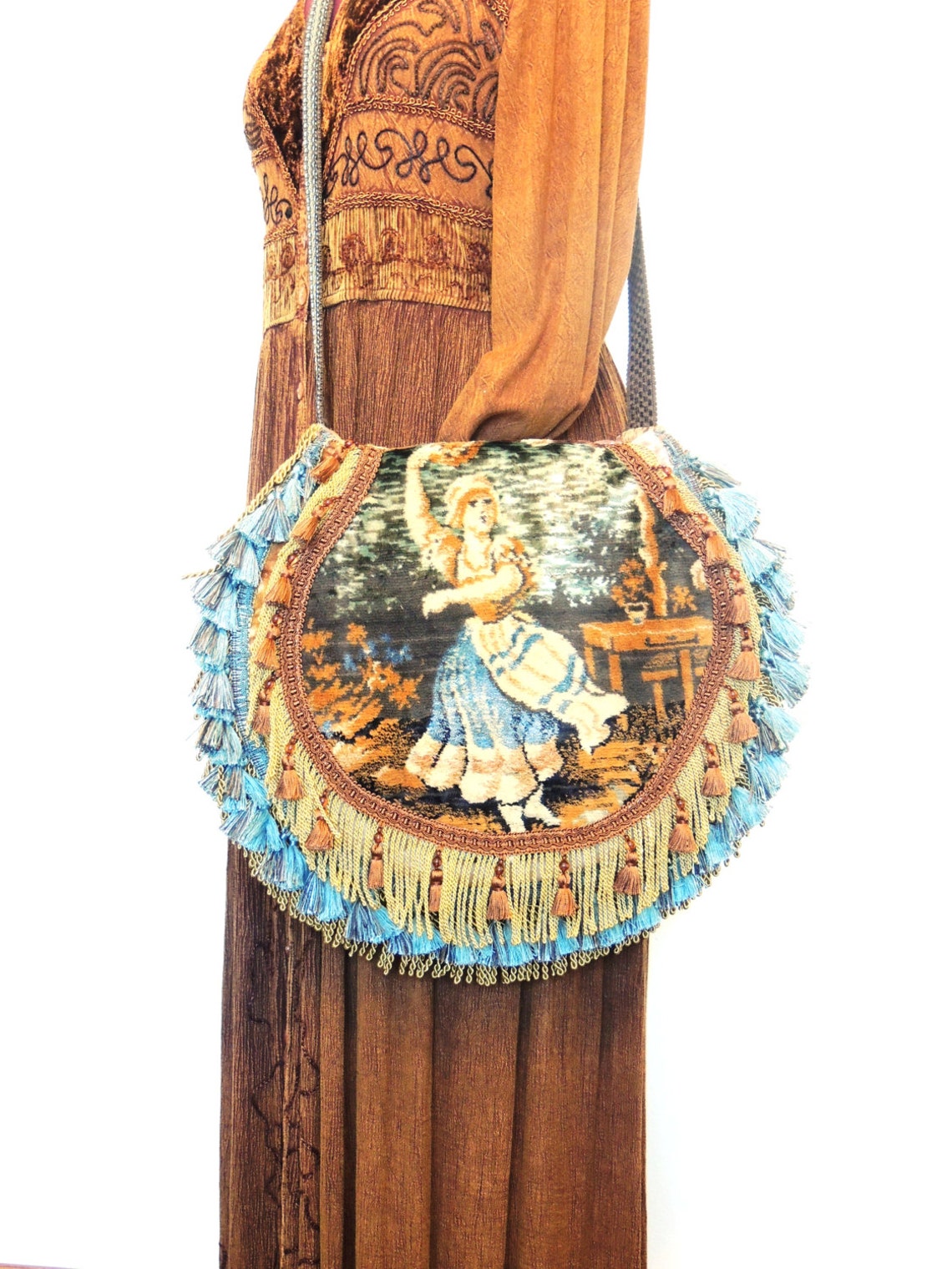Gypsy Girl Bag, Bohemian Bag, Boho Chic Tapistry Bag, Hippie Bag ...