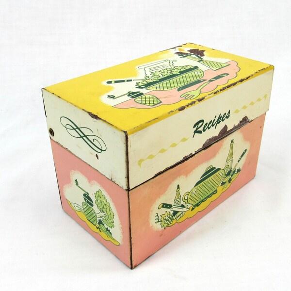 Retro Recipe Box - Etsy