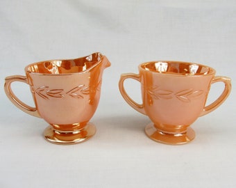 Peach Lusterware | Etsy