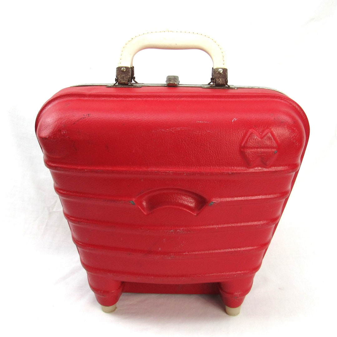 Vintage Red Clam Shell Hard Case Bowling Ball Bag Mid Century - Etsy