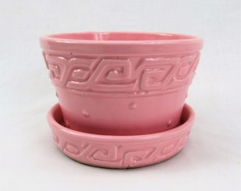 Greek Key Planter | Etsy